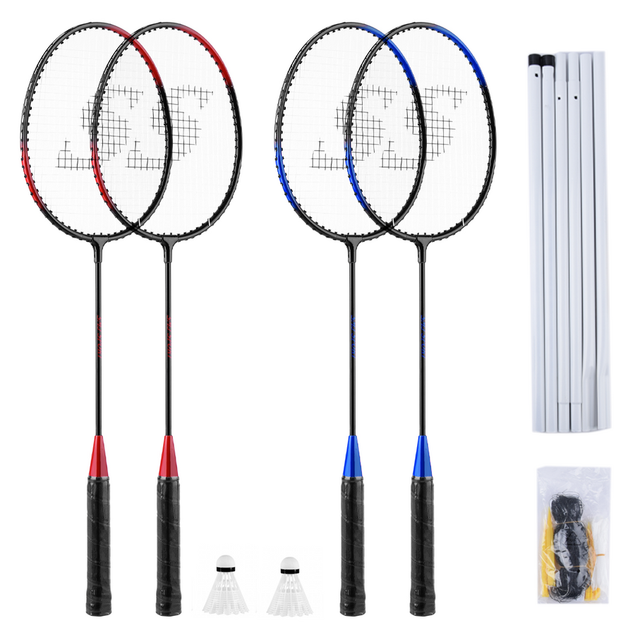 Zestaw do badmintona SMJ sport TL001 4 rakiety + 2 lotki + siatka ...